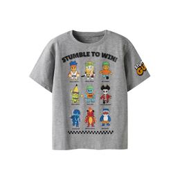 name it T-Shirt Jungen Größe 116 grau / mischfarben