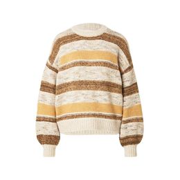 MSCH COPENHAGEN Pullover 'Constance' Damen Größe S/M beige / beigemeliert / braun / gelb