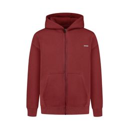 Smilodox Cedrik Basic Zipper Hoodie Herren Größe XXL bordeaux