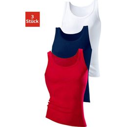H.I.S. Herren Tanktop rot, weiß, marine Größe S