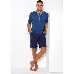 AUTHENTIC LE JOGGER Herren Pyjama blau-gestreift-marine Größe 44/46