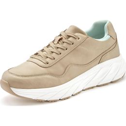 John Devin Damen Sneaker beige Gr&ouml;&szlig;e 43