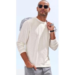 John Devin Herren Langarmshirt hellblau / offwhite Gr&ouml;&szlig;e XL (56/58)