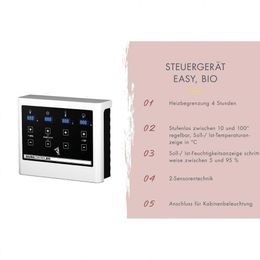 Karibu Fasssauna 3 naturbelassen, 9 kW ext. Steuerung Easy Bio