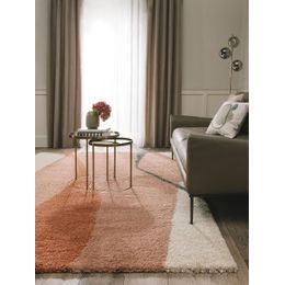 benuta Pop Hochflor Shaggyteppich Louise Multicolor 120x170 cm - Hochflor Teppich für Wohnzimmer