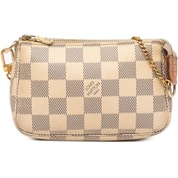 Louis Vuitton Crossbody Bags - Damier Azur Mini Pochette Accessoires - Gr. unisize - in Wei&szlig; - f&uuml;r Damen