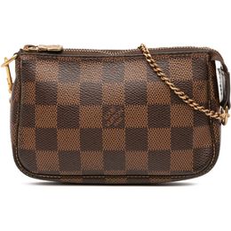 Louis Vuitton Crossbody Bags - Damier Ebene Mini Pochette Accessoires - Gr. unisize - in Braun - f&uuml;r Damen