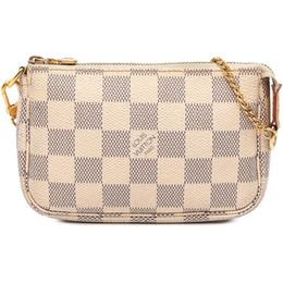 Louis Vuitton Crossbody Bags - Damier Azur Mini Pochette Accessoires - Gr. unisize - in Wei&szlig; - f&uuml;r Damen