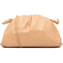 Bottega Veneta Hobo Bags - Lambskin The Mini Pouch Crossbody - Gr. unisize - in Braun - f&uuml;r Damen
