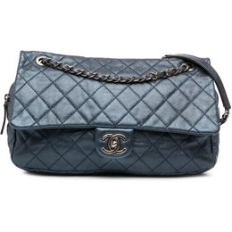 Chanel Hobo Bags - Jumbo Quilted Iridescent Caviar Easy Flap - Gr. unisize - in Blau - f&uuml;r Damen
