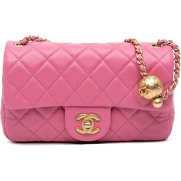 Chanel Hobo Bags - Mini Rectangular Classic Lambskin Pearl Crush Sing - Gr. unisize - in Gold - f&uuml;r Damen
