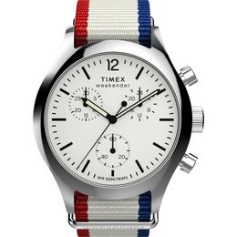 Timex Uhren - Quarz-Chronographenuhr Timex Weekender New England - Gr. unisize - in Grau - f&uuml;r Damen