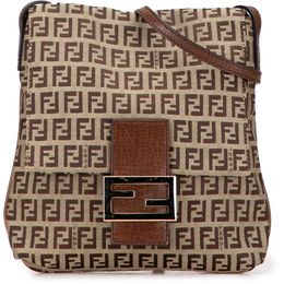 Fendi Hobo Bags - Zucchino Canvas Crossbody - Gr. unisize - in Braun - f&uuml;r Damen