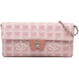 Chanel Hobo Bags - New Travel Line Nylon East West Flap - Gr. unisize - in Gold - f&uuml;r Damen