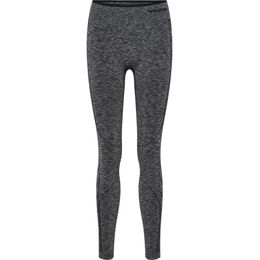 Hummel Leggings Hmlmt Una Multisport Damen in BLACK MELANGE | Gr.: XS