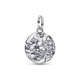 Pandora Medaillon Charm-Anhänger Silber Kirschblüte | Gr.: onesize