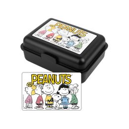 The Peanuts Brotdose mit Trennwand Snoopy - Family in schwarz | Gr.: onesize