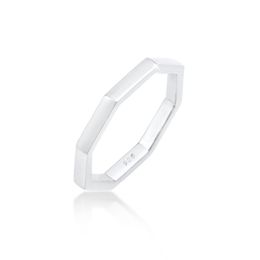 Elli Ring 925 Sterling Silber Geo, Pinky Ring in Silber | Gr.: 54