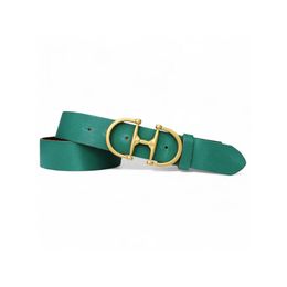 Fronhofer Dameng&uuml;rtel goldene Schnalle in Jade | Gr.: 95 cm