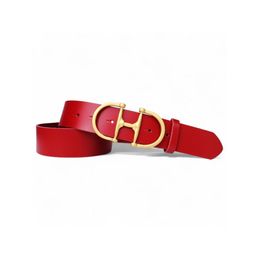Fronhofer Dameng&uuml;rtel goldene Schnalle in Rot | Gr.: 85 cm