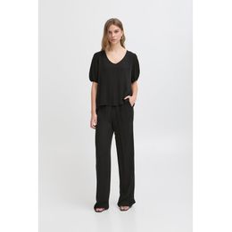 Ichi Kurzarm-Bluse IHMARRAKECH Regular fit in Black | Gr.: S