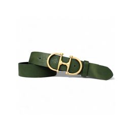 Fronhofer Dameng&uuml;rtel goldene Schnalle in Khaki | Gr.: 90 cm