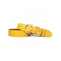 Fronhofer Dameng&uuml;rtel goldene Schnalle in Curry | Gr.: 125 cm