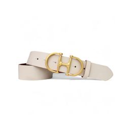 Fronhofer Dameng&uuml;rtel goldene Schnalle in Creme | Gr.: 110 cm