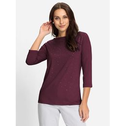WITT WEIDEN 3/4-Arm-Shirt in burgund | Gr.: 40