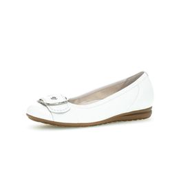 Gabor Comfort Ballerina in Weiß | Gr.: 38,5