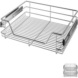 Casaria Teleskopschublade 2er-Set 60cm Schrankbreite Außenmaß