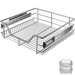 Deuba Teleskopschublade 2er-Set 50cm Schrankbreite Außenmaß