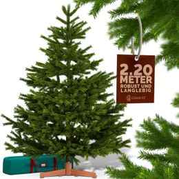 Casaria Künstlicher Weihnachtsbaum Premium 220cm PE / PVC mit Holzständer FSC
