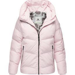 Steppjacke Ragwear "Cessi", Damen, Gr. L (40), elfenbeinfarben, Obermaterial: 100% Polyester, Innenfutter: 100% Polyester, Wattierung: 100% Polyester, Basic, gerade hüftbedeckend, hoch geschlossener Ausschnitt, Ärmel ohne Ärmelschlitz Rippstrickbündchen, Jacken, Wasserdichte Damen Winterjacke mit großer Kapuze