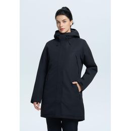 Outdoorjacke Icepeak "Icepeak Parka Pinesdale", Damen, Gr. 34, schwarz, 100% Polyester, Jacken