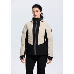 Skijacke Icepeak "Icepeak Jacke Ellinwood", Damen, Gr. 36, kitt, 100% Polyester, Jacken