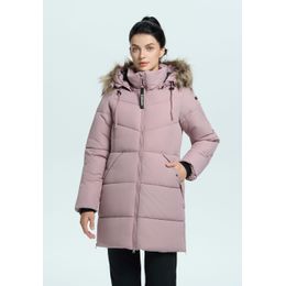 Outdoorjacke Icepeak "Icepeak Mantel Adaire", Damen, Gr. 38, lavendel, 100% Polyester, Jacken Outdoorjacke