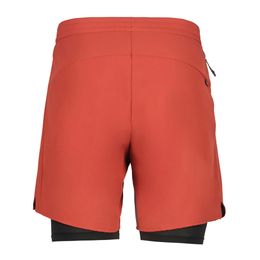 Trainingsshorts Rukka "Rukka Shorts Maaninka 2In1", Herren, Gr. L, rot (klassisch rot), 87% Polyester, 13% Elasthan, Hosen