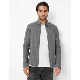 Businesshemd Brax "Style DANIEL", Herren, Gr. L, Normalgrößen, dunkelgrau, 100% Baumwolle, Hemden