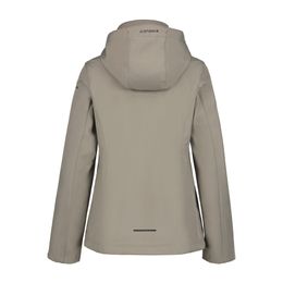 Outdoorjacke Icepeak "Icepeak Softshell jacke Brenham", Damen, Gr. 44, grau, 95% Polyester, 5% Elasthan, Jacken
