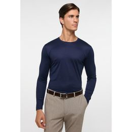 Eterna Langarmshirt »REGULAR FIT« dunkelblau S S Rundhals