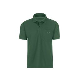 TRIGEMA Poloshirt »Polohemd mit Brusttasche« 1 Stk. tlg. efeu XL XL DELUXE-Piqué-Qualität