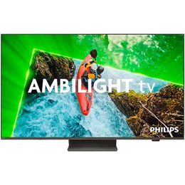 Philips LED-Fernseher »55PUS8609/12« 139 cm/55 Smart-TV chrom matt Intelligente Plattform mit TITAN OS