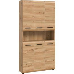 Inosign Stauraumschrank 1 Stk. tlg. Florenz, Mehrzweckschrank Artisan Oak NB, 185 cm H&ouml;he, Bad MDF, Spanplatte