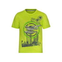TRIGEMA T-Shirt »T-Shirt für Jungen mit Flugzeug-Druckmotiv« 1 Stk. tlg. lemon 140 140 Single-Jersey