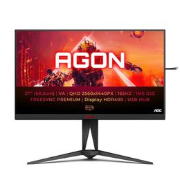 AOC Gaming-Monitor »AG275QXN/EU« 68, 5 cm/27 ′′ 2560 x 1440 px 1 Reaktionszeit 165 Hz schwarz neig-, schwenk-, dreh-, höhenverstellbar,VESA...