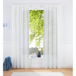 L&uuml;ttenh&uuml;tt L&Uuml;TTENH&Uuml;TT Vorhang &raquo;Josie&laquo; Stangendurchzug 1 Stk. tlg. einfarbige Kindergardine, halbtransparent, Leinenoptik wollwei&szlig; Obermaterial: 100% Polyester...