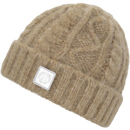 Chillouts Beanie »Rory Hat« Beanie mit Zierstrick beige