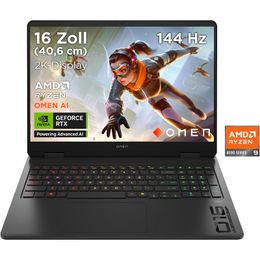 HP Gaming-Notebook »OMEN 16-ap0286ng« 40, 64 cm / 16 ′′ AMD Ryzen 9 GeForceRTX5060 1.000 GB SSD Shadow Black NVIDIA GeForce RTX 5060 8GB VRAM