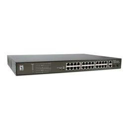 LevelOne FGP-2831 28-Port-Fast Ethernet-PoE-Switch